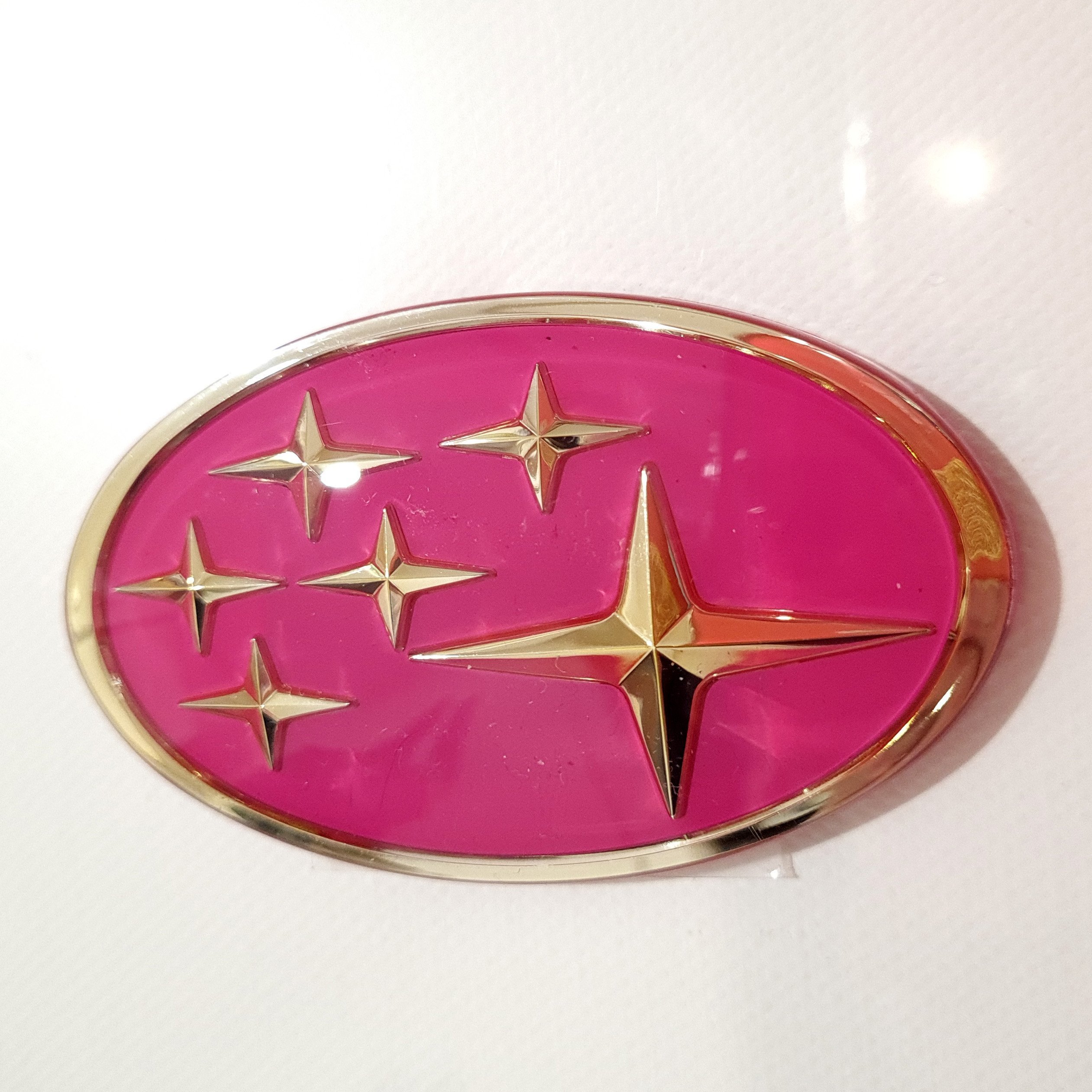 Subaru STI 22B GC8 Pink Stars Badge - www.carfarm.com.hk